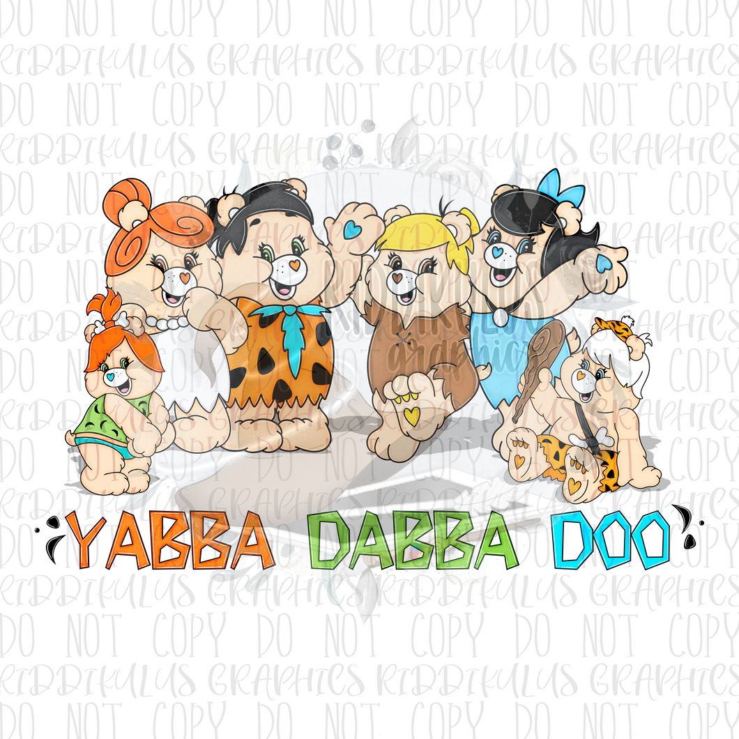 Yabba Dabba Doo Bears PNG – RiddikulusGraphics