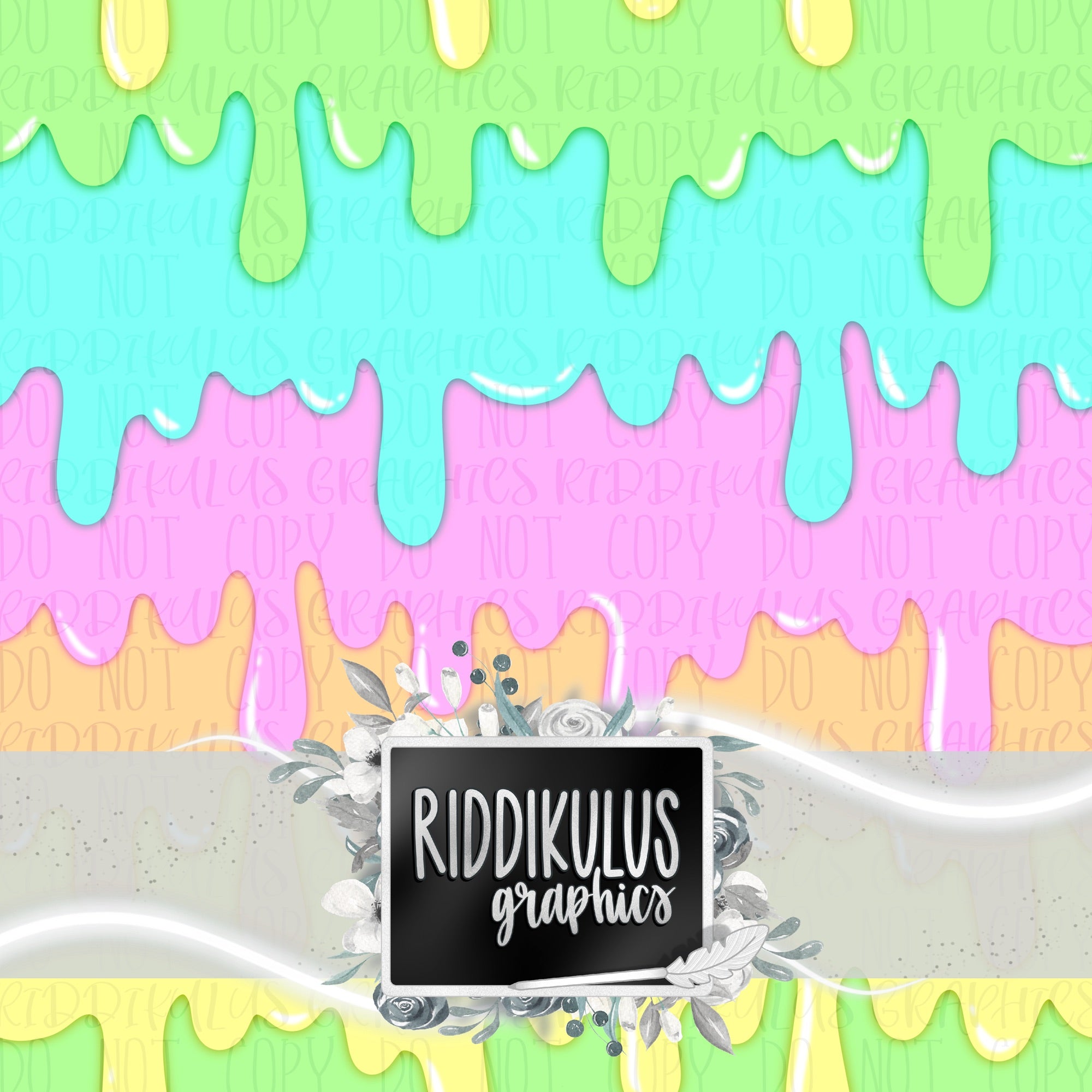Pastel Rainbow Drips – RiddikulusGraphics